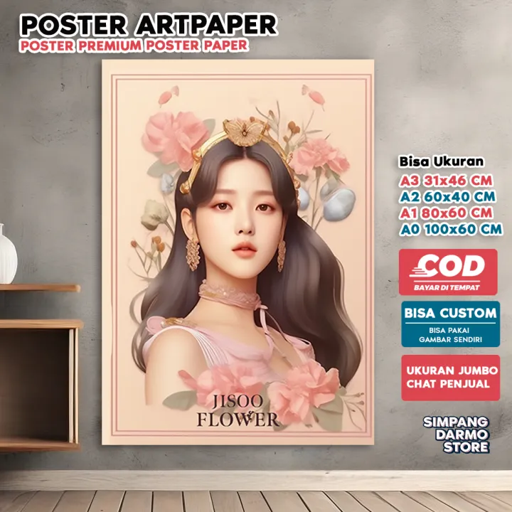 Poster Jisoo Blackpink bisa cetak custom Tersedia Berbagai Ukuran A4 A3 ...