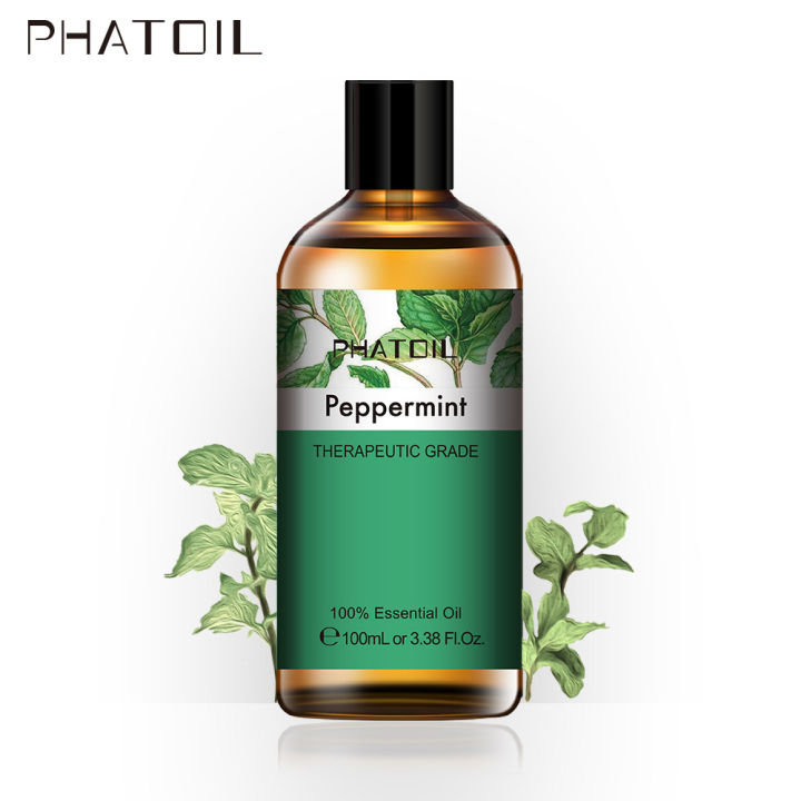 PHATOIL 100ML Peppermint Natural Plant Essential Oil for Aromatherapy ...