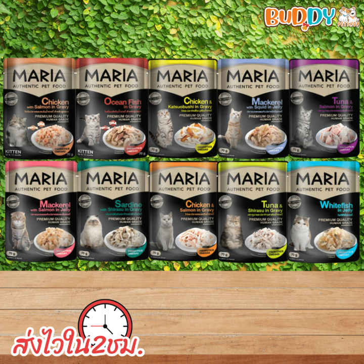 Maria Authentic Pet Food มาเรีย อาหารแมวเปียก ถูกพัฒนาร่วมกับสัตวแพทย์ ...