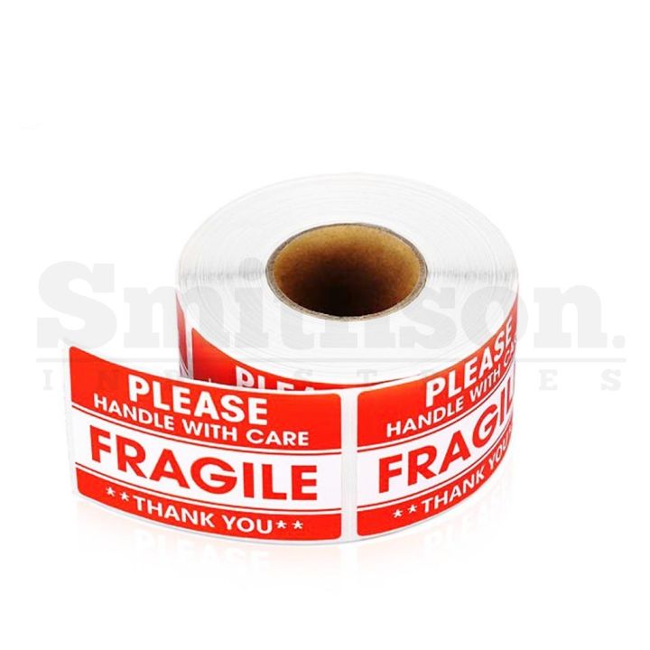 COD 2x3 Inches 500Pcs/Roll Packing Warning Sticker Fragile Fragile ...