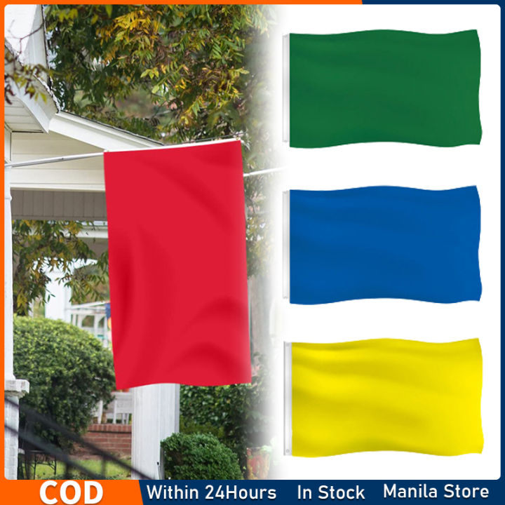 Solid Color Flags 90*150cm DIY Flags Banner Outdoor Lawn Flags Garden ...