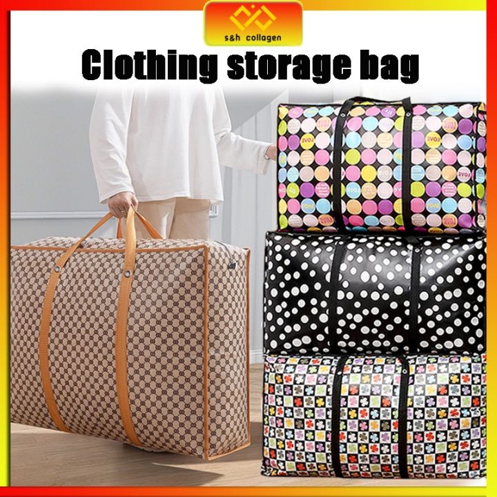 Beg Guni Besar Berzip Waterproof Large Storage Beg Plastic Balik ...