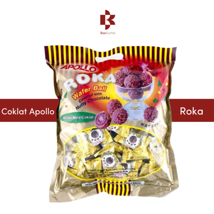 Coklat Roka Apollo Wafer Ball Bag Isi 70 Pcs | Lazada Indonesia