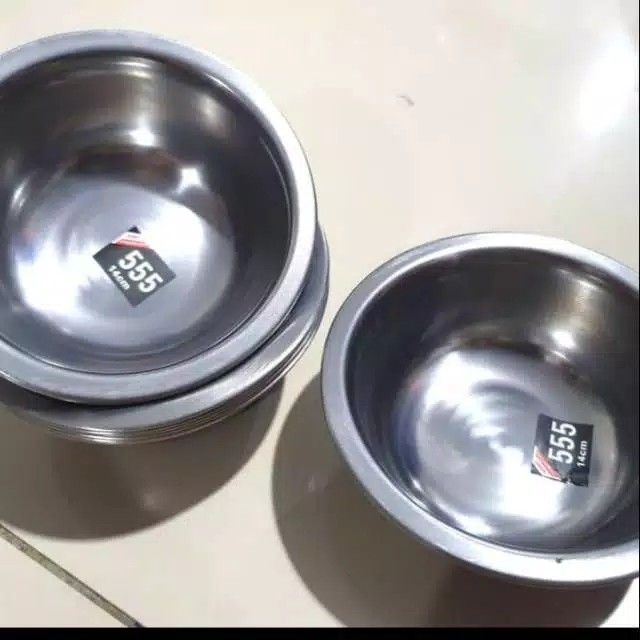 mangkok stainless steel 14 baskom stainless kecil | Lazada Indonesia
