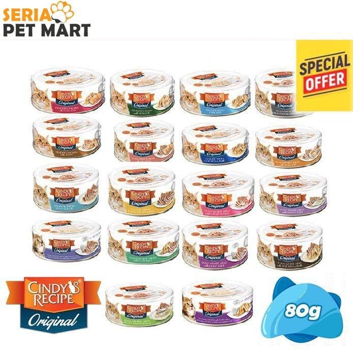 Cindy's Recipe Original Cat Tin Wet Can Food (80g) | Lazada