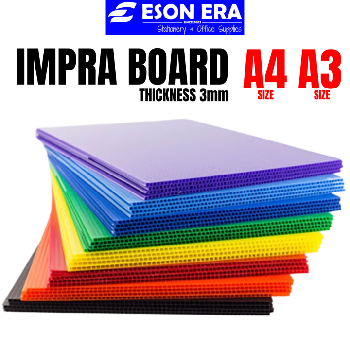 Impra Board 3mm A4 / A3 Size Corrugated Board Straw Board | Lazada