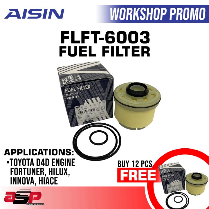 AISIN Fuel Filter for Toyota D4D Engine, Fortuner, Innova, Hilux, Hiace ...