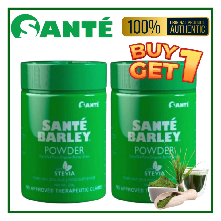Sante Pure Barley CANISTER ( With STEVIA ) 200g BIG Sante Canister Sante Barley Pure Barley ...