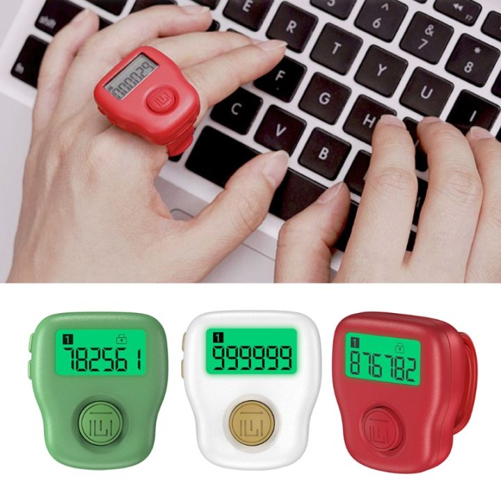 【Ready Stock】Mini Digital LCD Electronic Finger Ring Hand Tally Counter ...