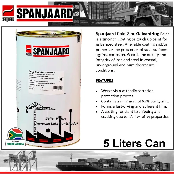 Cold Zinc Paint GALLON 5 liters/Gallon Galvanizing Paint Galvanized ...