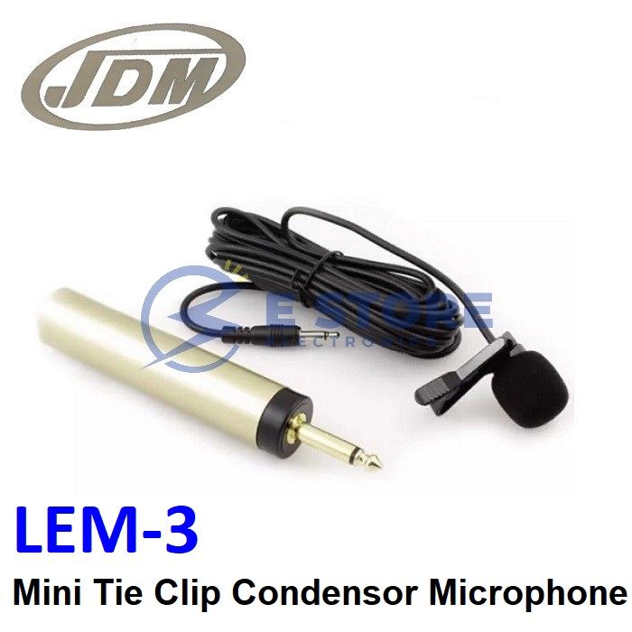 JDM LEM-3 Mini Tie Clip Condensor Microphone | Lazada
