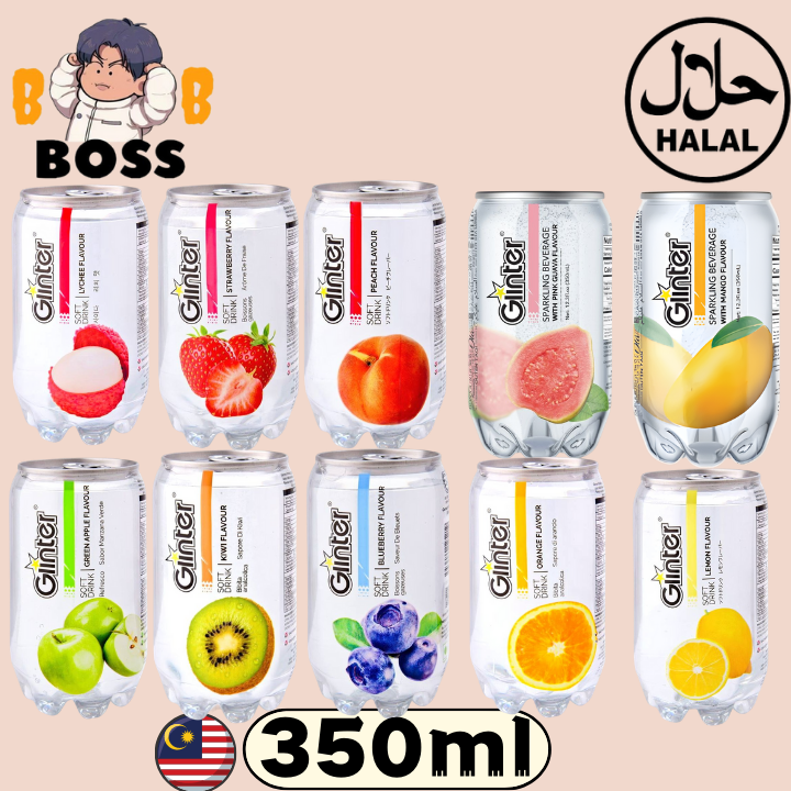 HALAL Malaysia Glinter Sparkling Beverage Soft Drink Strawberry ...