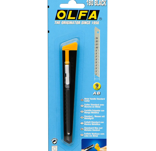 Cutter OLFA 180 Black 1 ชิ้น | Lazada.co.th