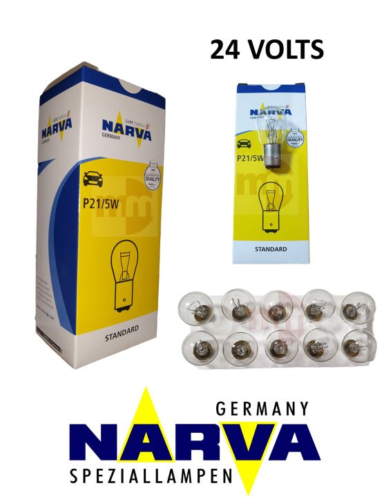 NARVA AUTO BULB DOUBLE CONTACT BIG 24volts 21/5watts ORIGINAL sold by ...