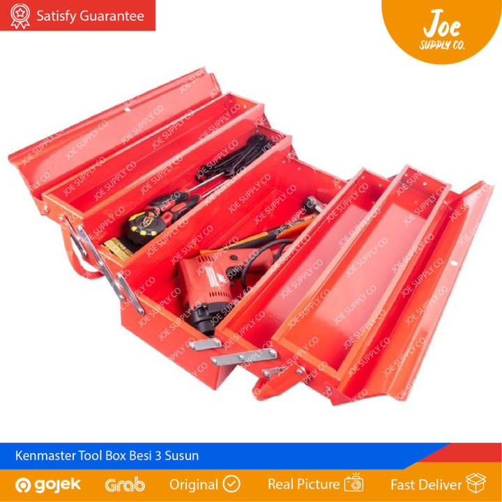 Kenmaster Tool Box Besi 3 Susun / Big Toolbox / Kotak Perkakas Besi ...