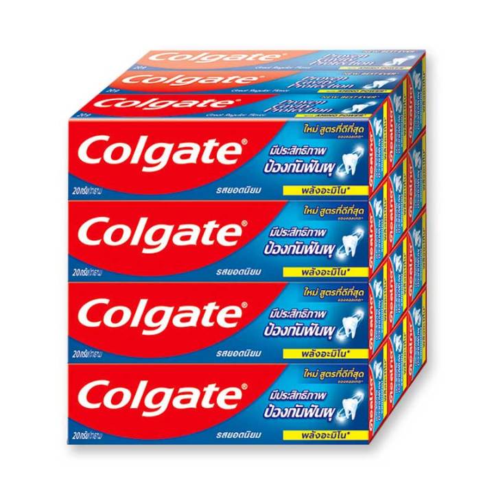 Colgate Toothpaste Great Regular Flavor 20 g x 12 (New Formular).คอลเกต ...