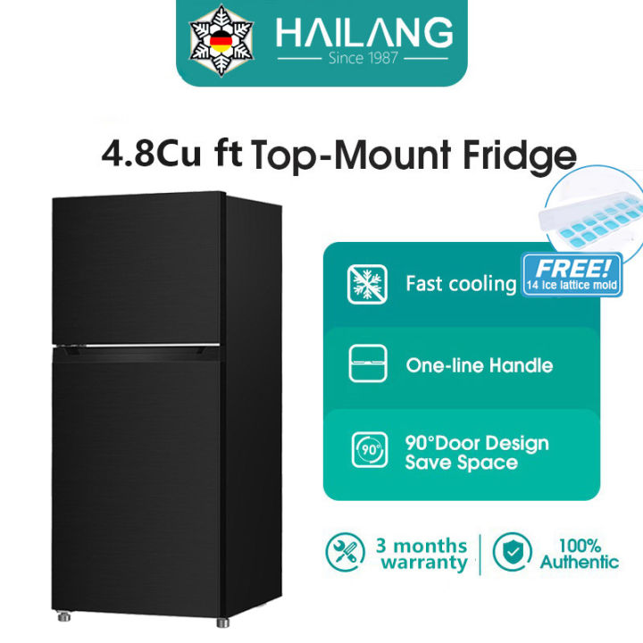 HAILANG 138L 4.87cubic feet. Double door refrigerator air cooling ...