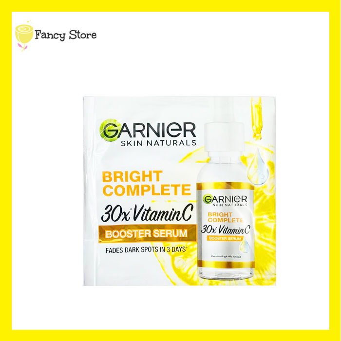 Garnier Bright Complete 30x Vitamin C Booster Serum SACHET 1.5ml Mini ...