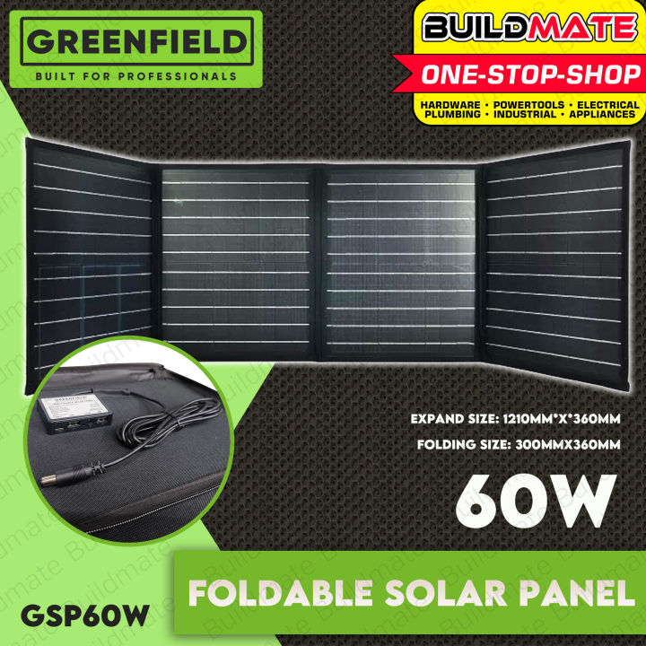 Greenfield Foldable Solar Panel 60W Compatible with Portable Solar ...