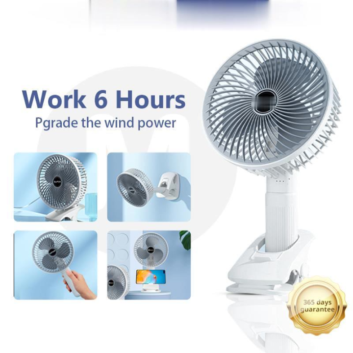 Kipas Mini USB Clip Mini Fan Rotating Kipas Angin Meja Mini Jepit ...