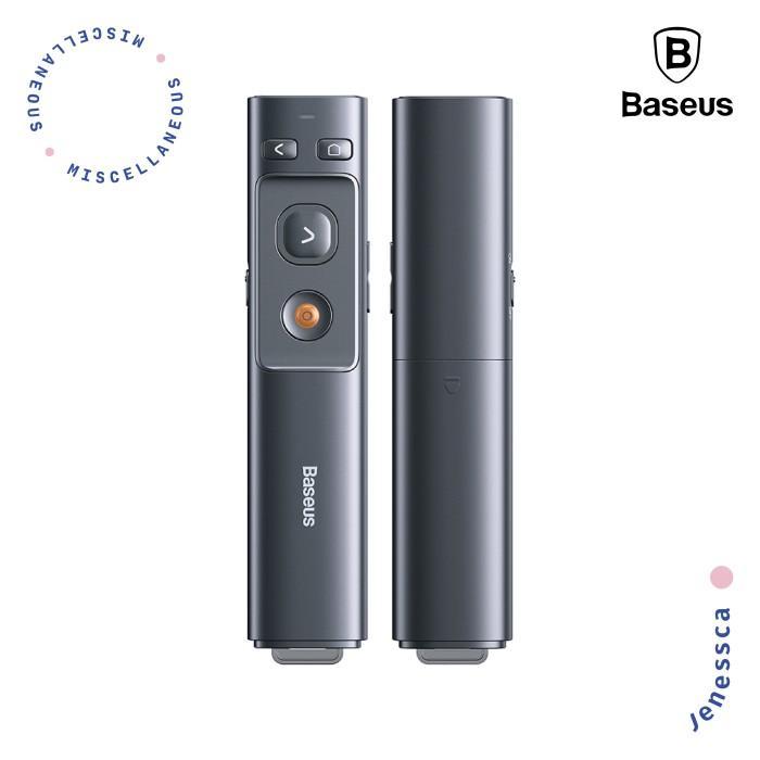 BASEUS WIRELESS PRESENTER LASER POINTER PRESENTASI 2.4GHZ USB A/TYPE C ...