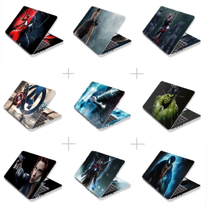 Marvel Themed Laptop Waterproof Protector Sticker Universal Notebook ...