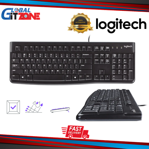 Logitech Wired Keyboard K120 with Quiet Typing, Comfortable, Spill ...