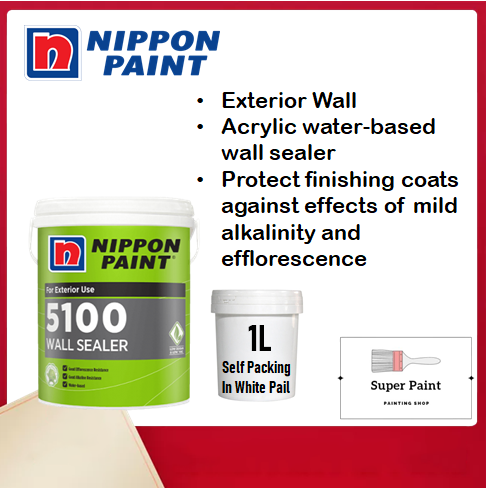 Nippon 5100 Sealer Exterior Wall | Undercoat Nippon | 1L Repacking ...