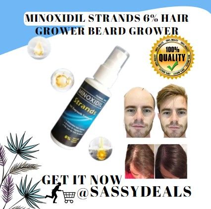 Minoxidil Strands 6% Minoxidil Topical Solution (60ml per bottle) Hair ...