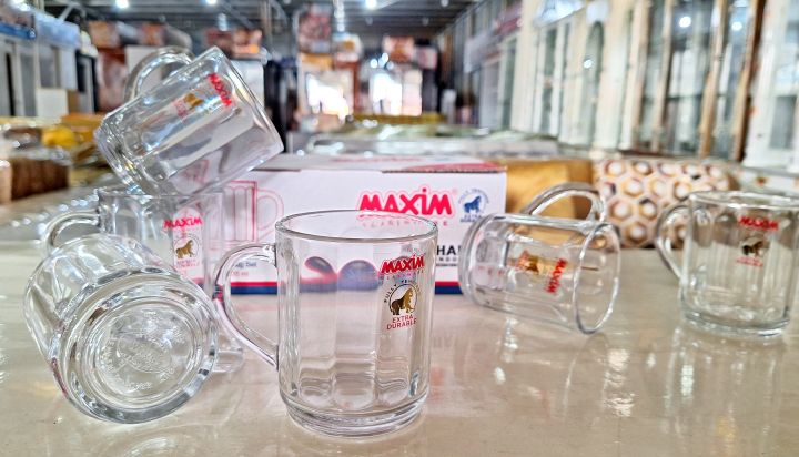 Gelas Gagang Pendek Jalusi Maxim Gelas Kaca kopi Per 6pcs 220ml ...