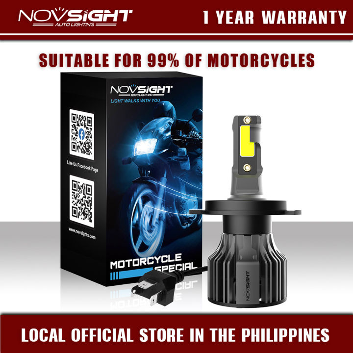 Novsight 1PC N39 H4 Motorcycle Lamp 36W 5000LM LED Motorcycle Headlight ...