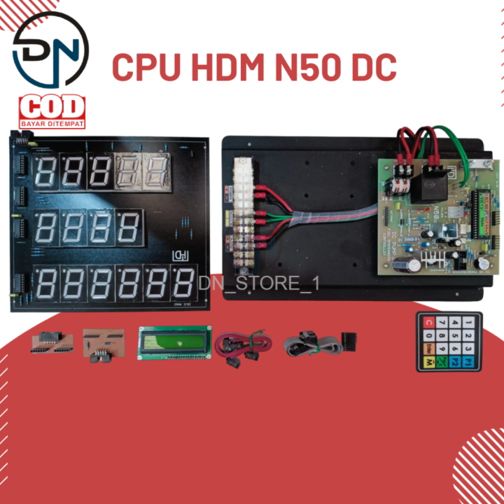 SET CPU POM MINI HDM N50 DC 7 SEGMENT PERTAMINI KEYPAD MEMBRANE 4X4 ...