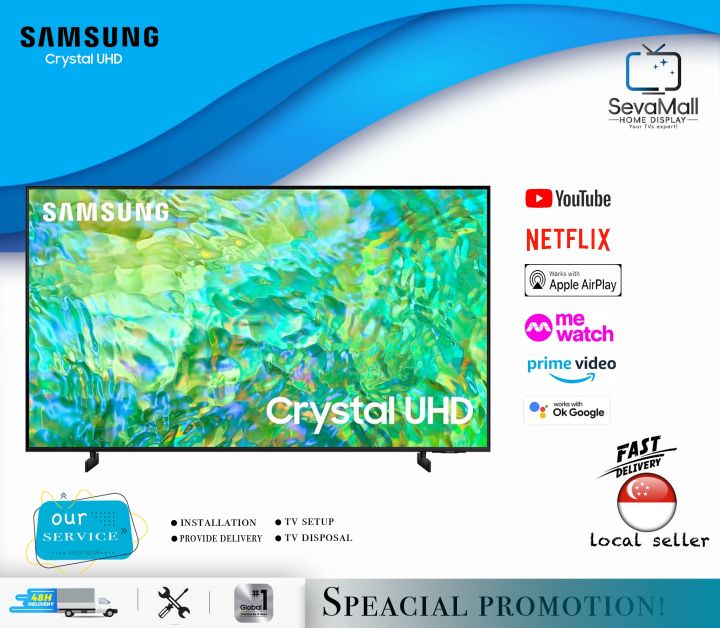 SAMSUNG Crystal UHD 4K CU8000 Series 50CU8000 55CU8000 65CU8000 ...
