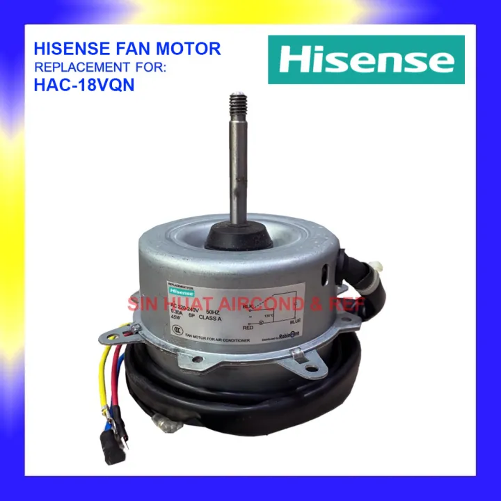 Hisense Outdoor Fan Motor HISENSE HAC-18VQN Replacement Motor Outdoor ...