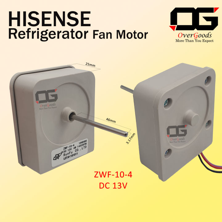Hisense DC13V Refrigerator Fan Motor 3 Wire ZWF-10-4 Fridge ...