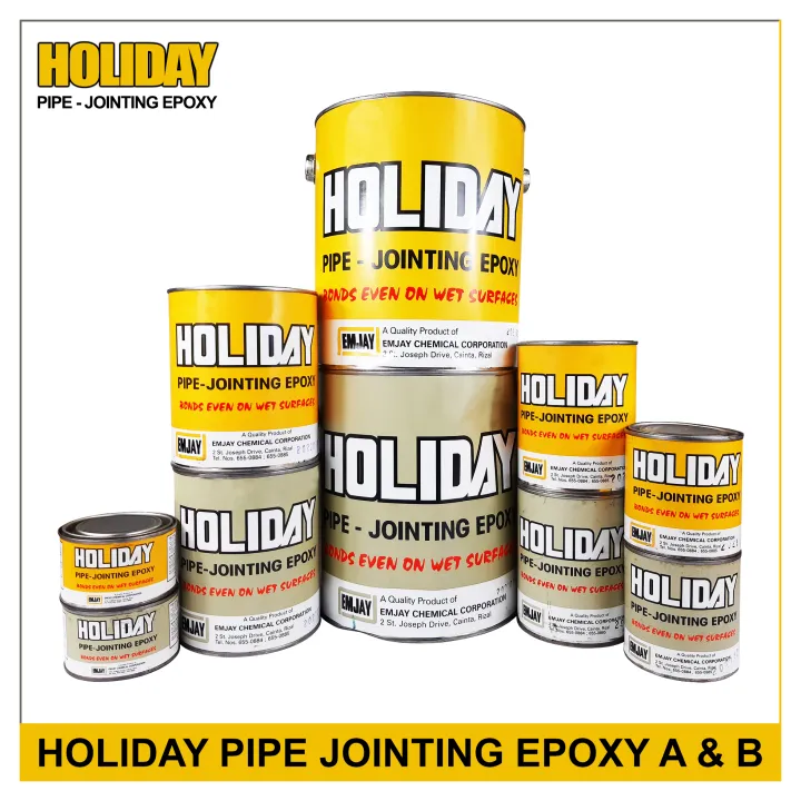 Holiday Pipe PVC Jointing Epoxy Component A & B Set 1L / 1/2L / 1/4L ...