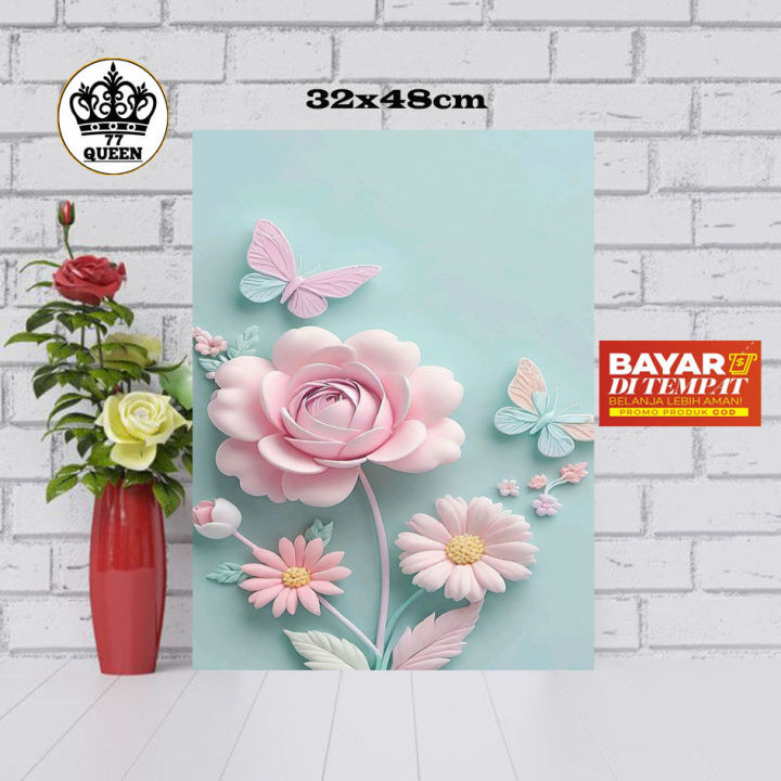 POSTER BUNGA AESTHETIC/POSTER DINDING BUNGA AESTHETIC/HIASAN DINDING ...