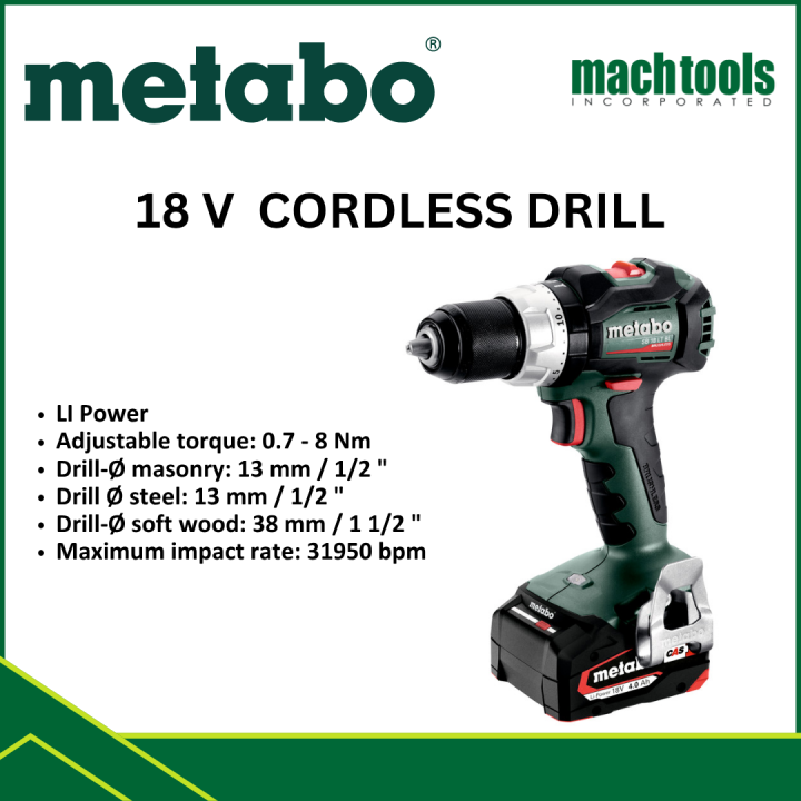 METABO 18V CORDLESS DRILL -SB 18 LT BL - MADE IN GERMANY | Lazada PH