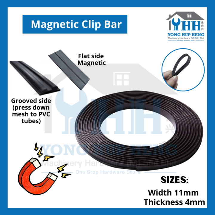 [METER] Clip 109 Click In Magnetic Bar Insect Screen Groove Magnet ...