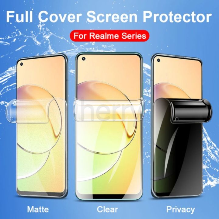 Full Cover Soft Hydrogel Film Privacy Matte Screen Protector For Realme 12 11 10 9i 8i 7i 6i 5i ...
