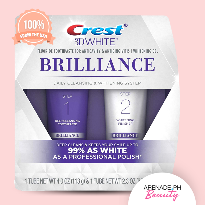 Crest 3D White Brilliance Toothpaste and Whitening Gel System, 4.0oz ...