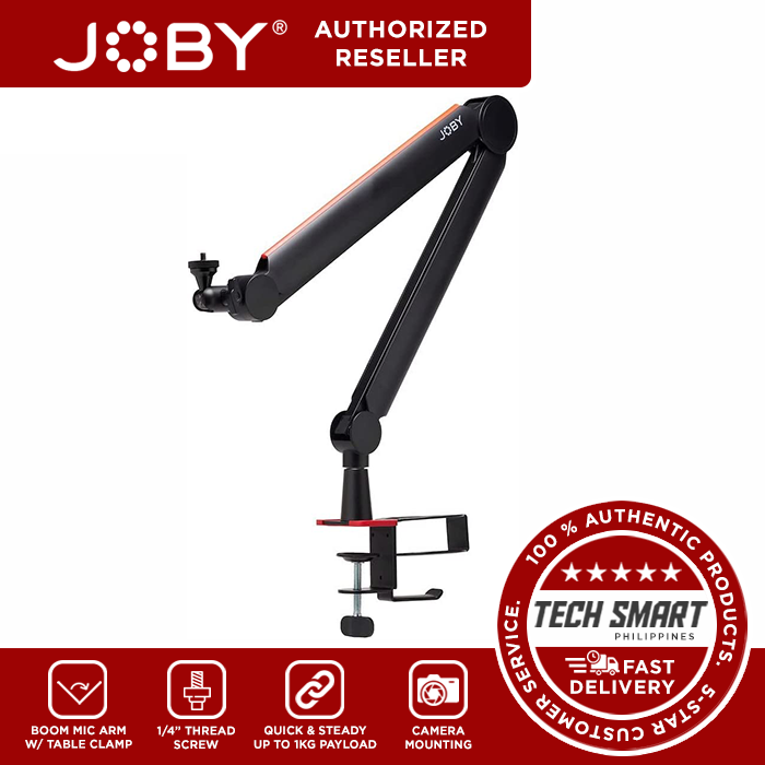 JOBY Wavo Boom Arm, Professional Boom Microphone Arm for Streamers and ...