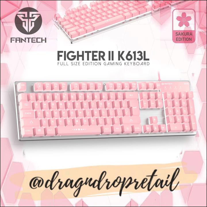 FANTECH K613L FIGHTER II SAKURA Edition Backlit Floating-keys ...