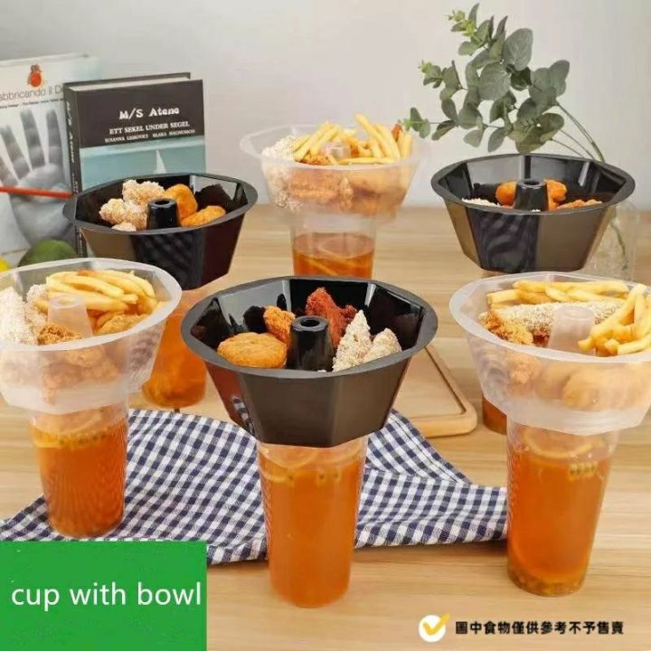 Milktea Snack on Top HARD Cup Set 25pcs with Cup and Straw Included ...