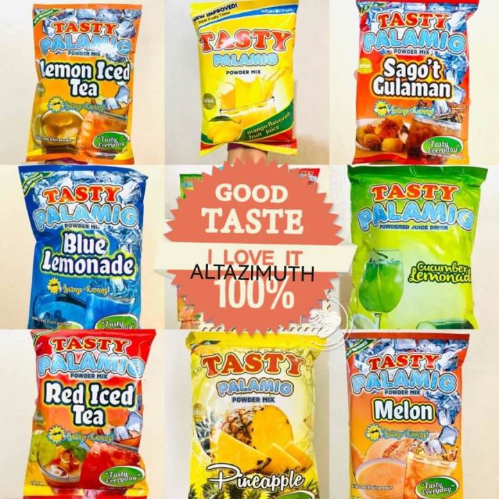 Blue lemonade powder juice Palamig Juices Sagot Gulaman Pineapple Red ...