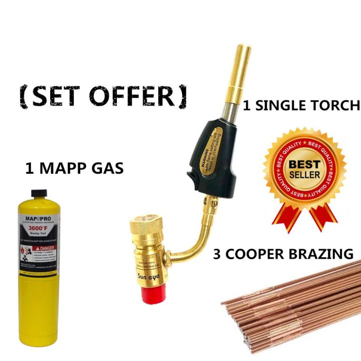 READY STOCK 【OFFER SET】Mapp Gas Brazing Soldering Propane Welding ...