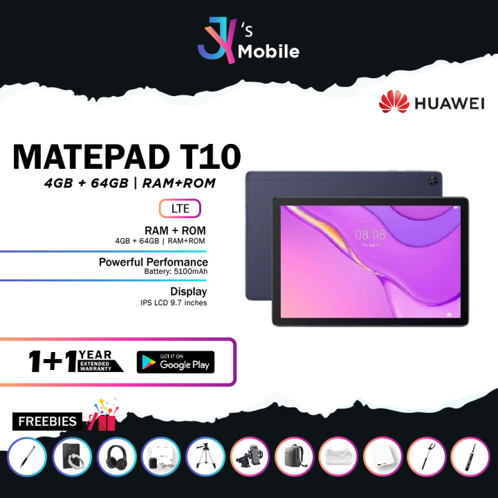 HUAWEI Matepad T10 LTE (4GB RAM 64GB ROM) - Original HUAWEI Malaysia ...