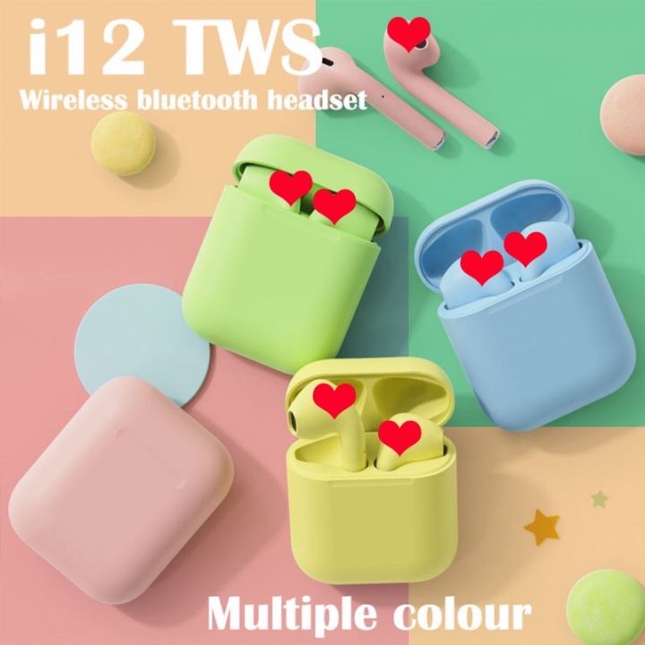 หูฟัง TWS 12 TWS ชุดหูฟังบลูทูธไร้สาย bluetooth wireless V5.0 แท้ 100% หูฟังไร้สาย หูฟังไอโฟน ...