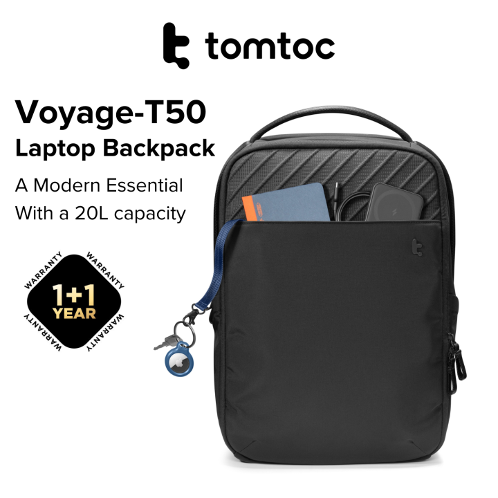 Tomtoc Voyage-T50 Laptop Backpack | 15.6-inch | 20L | Lazada Singapore