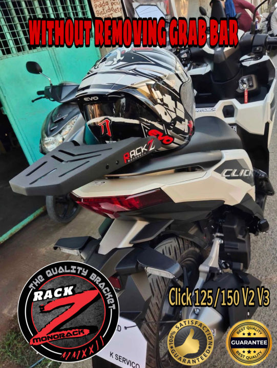 RackZ Monorack Honda Click 125 / 150 V2 V3 - Plated (Without removing ...